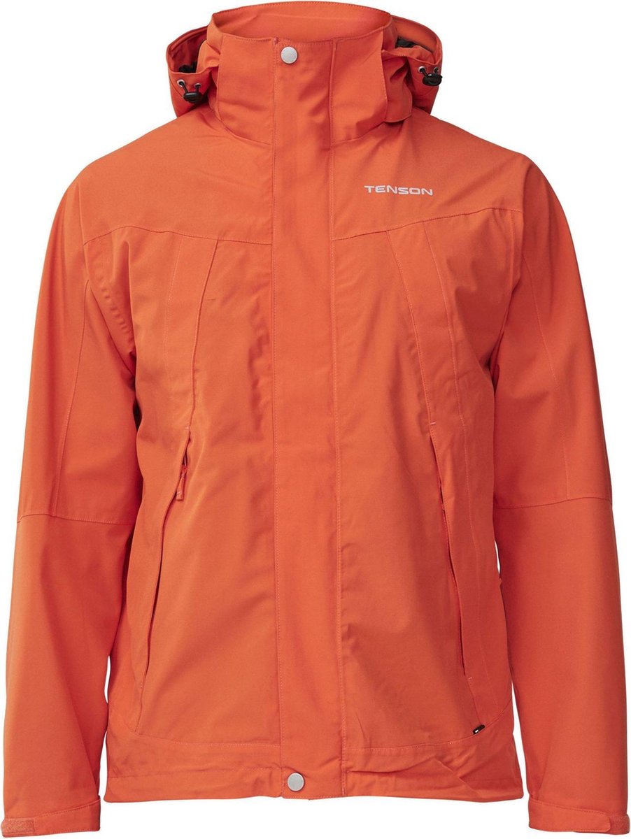 Tenson - Outdoor Jas - Hurricane - Oranje - Maat XL | bol