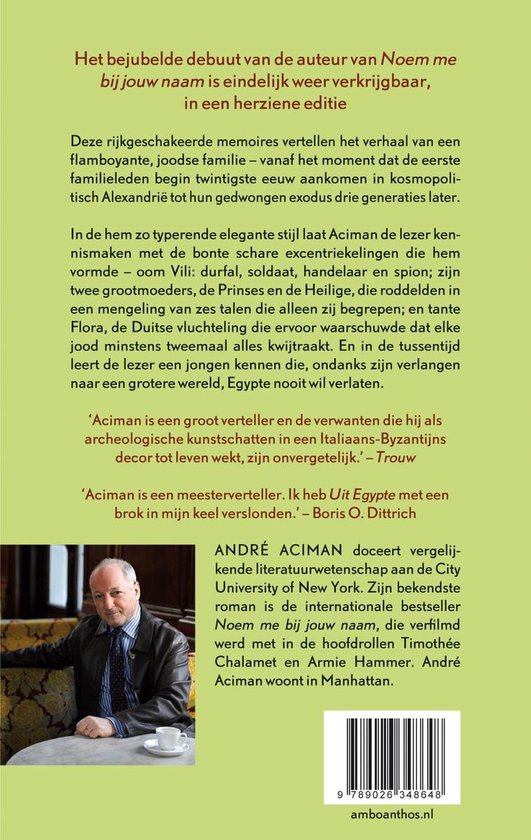Uit Egypte (ebook), André Aciman | 9789026348655 | Boeken | bol