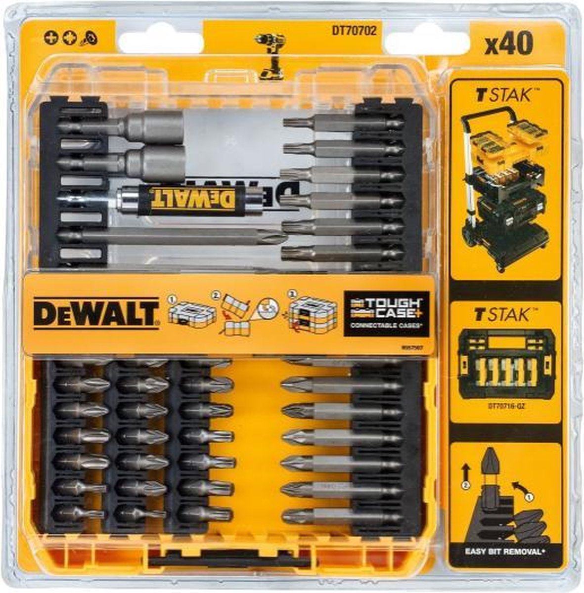 Dewalt 40 Delige Bitset DT70702-QZ | bol.com