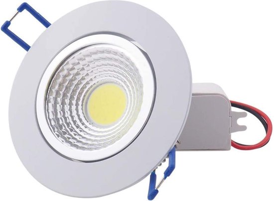 Pack 5 stuks Downlight 7W LED COB 6500K | bol.com