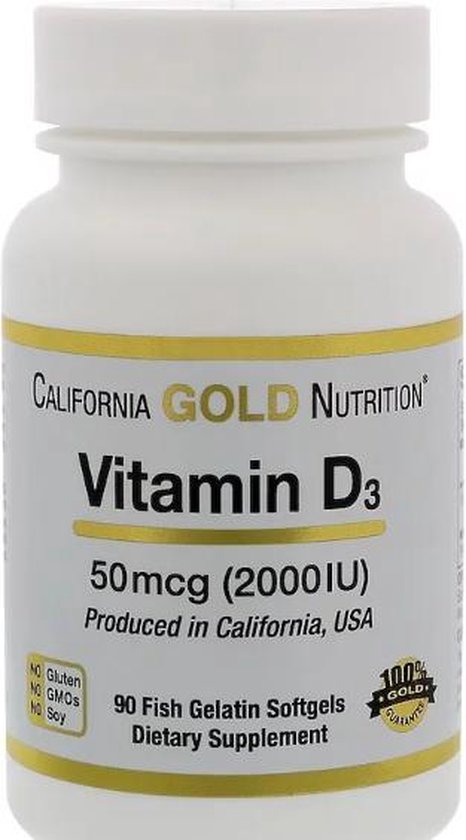 California Gold Nutrition Vitamine D3 | bol