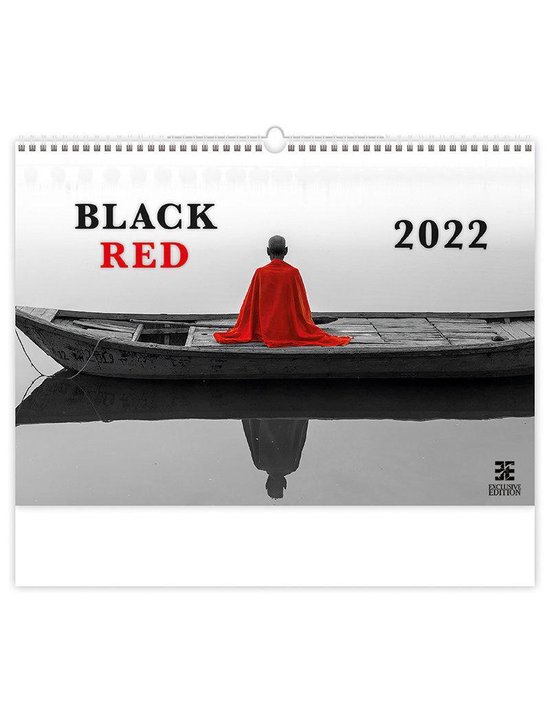 Zwart en Rood Kalender 2022 | bol.com