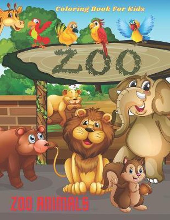 ZOO ANIMALS - Coloring Book For Kids, Rachel Madeley | 9798692676382 ...