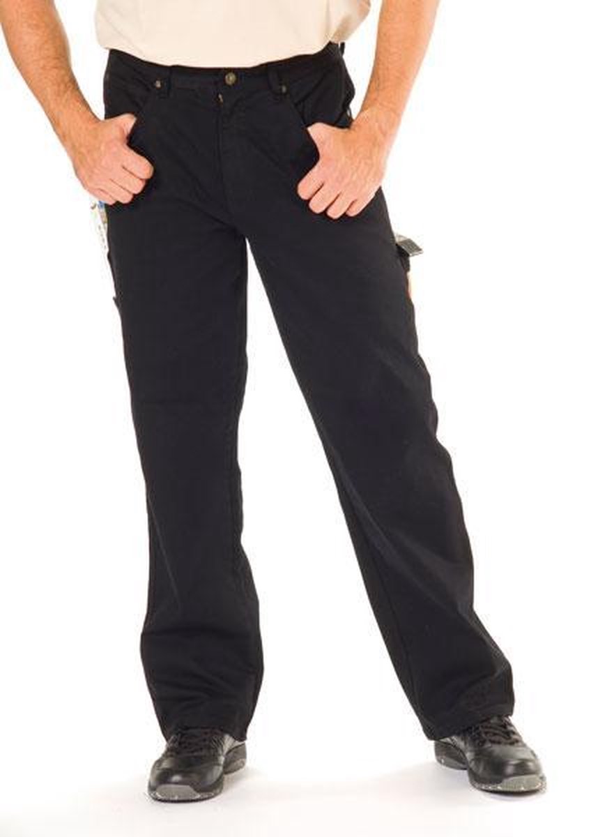 Wisent Work Wear Stretch worker jeans, kleur zwart, maat 48 | bol.com