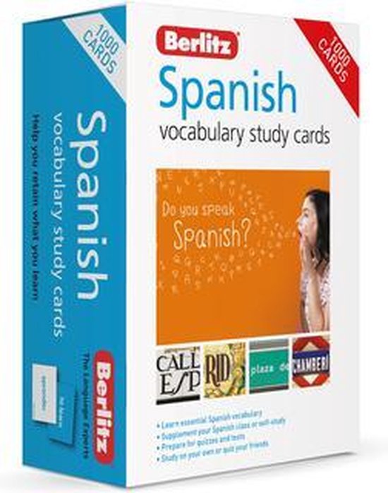 Berlitz Spanish Vocabulary Study Cards | bol