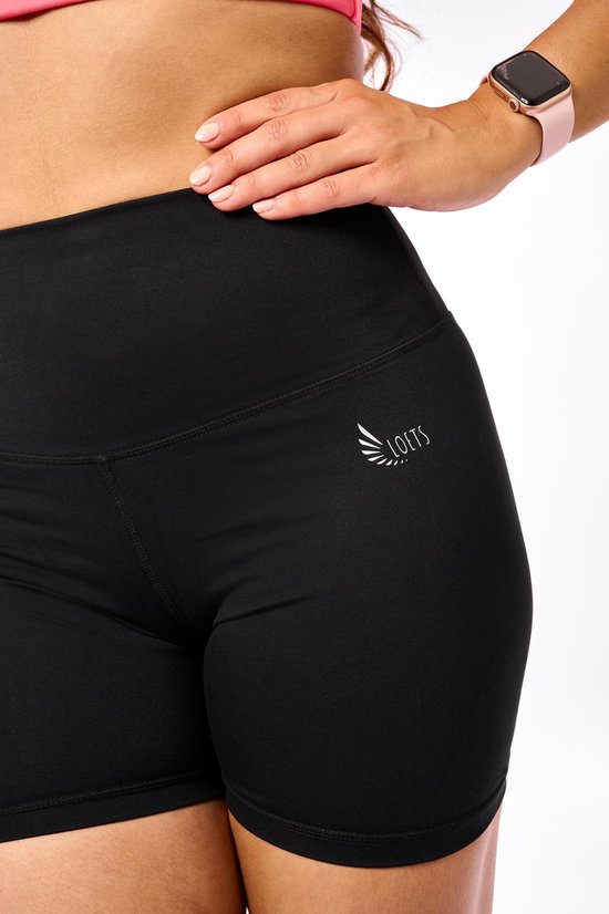 High Waist Scrunch Sport Short met Push Up effect – Black – Maat S | bol