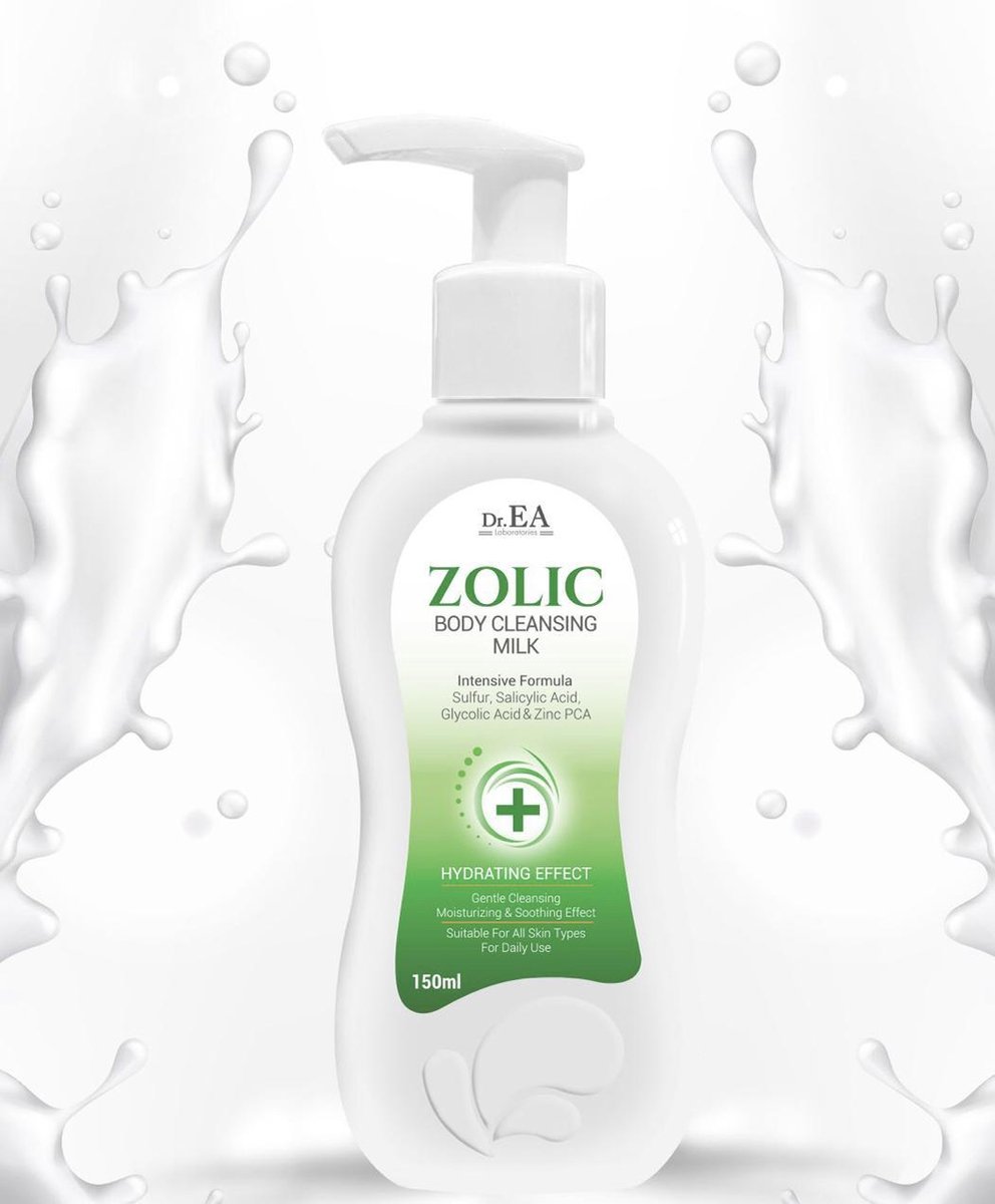 Dr EA Laboratories | Zolic | Body Cleansing Milk | Reinigingsmelk ...