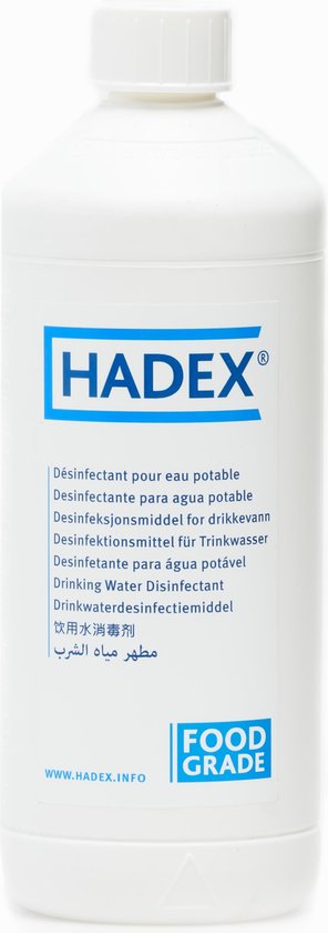 Hadex Drinkwater desinfectie 1 liter fles | bol