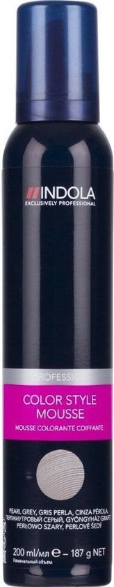 Indola Color Style Mousse Pearl Grey - Haarmousse - 200 ml | bol.com