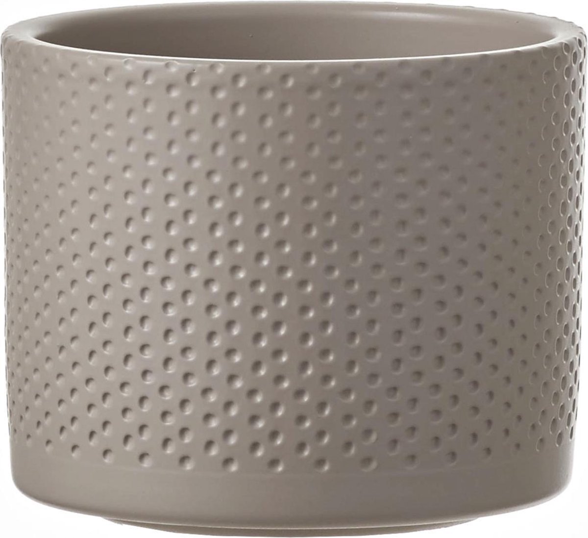 Mica Decorations Era Bloempot - H10 x Ø12 cm - Reliëf - Taupe | bol.com