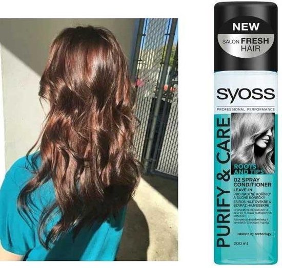 Syoss Pure & Care Spray Conditioner - Voordeelverpakking 2 x 150 ml ...