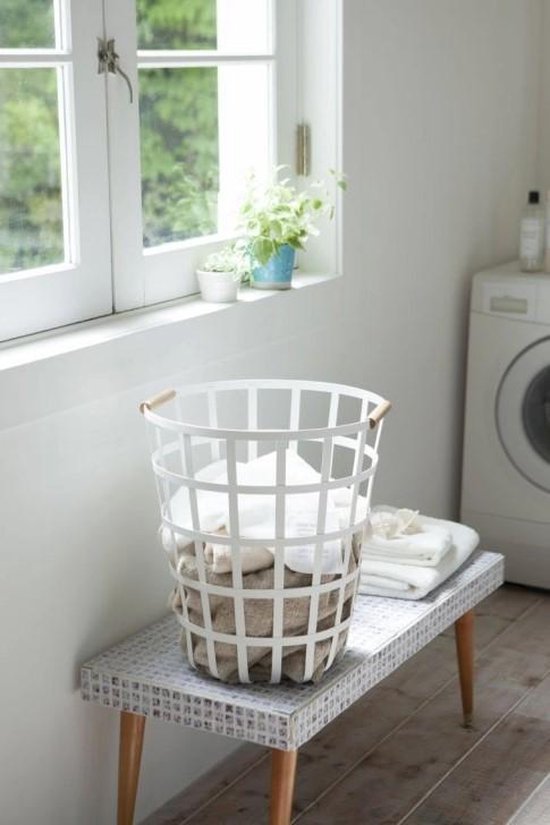 Metalen wasmand wit - Yamazaki | bol.com