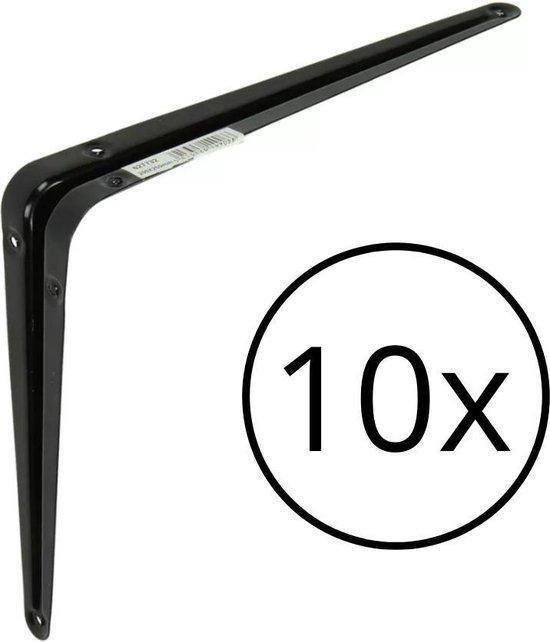 (5 Set - 10Pic) Zwart plankdrager 25 x 30 cm - 250 x 300 mm - Tot 13kg ...