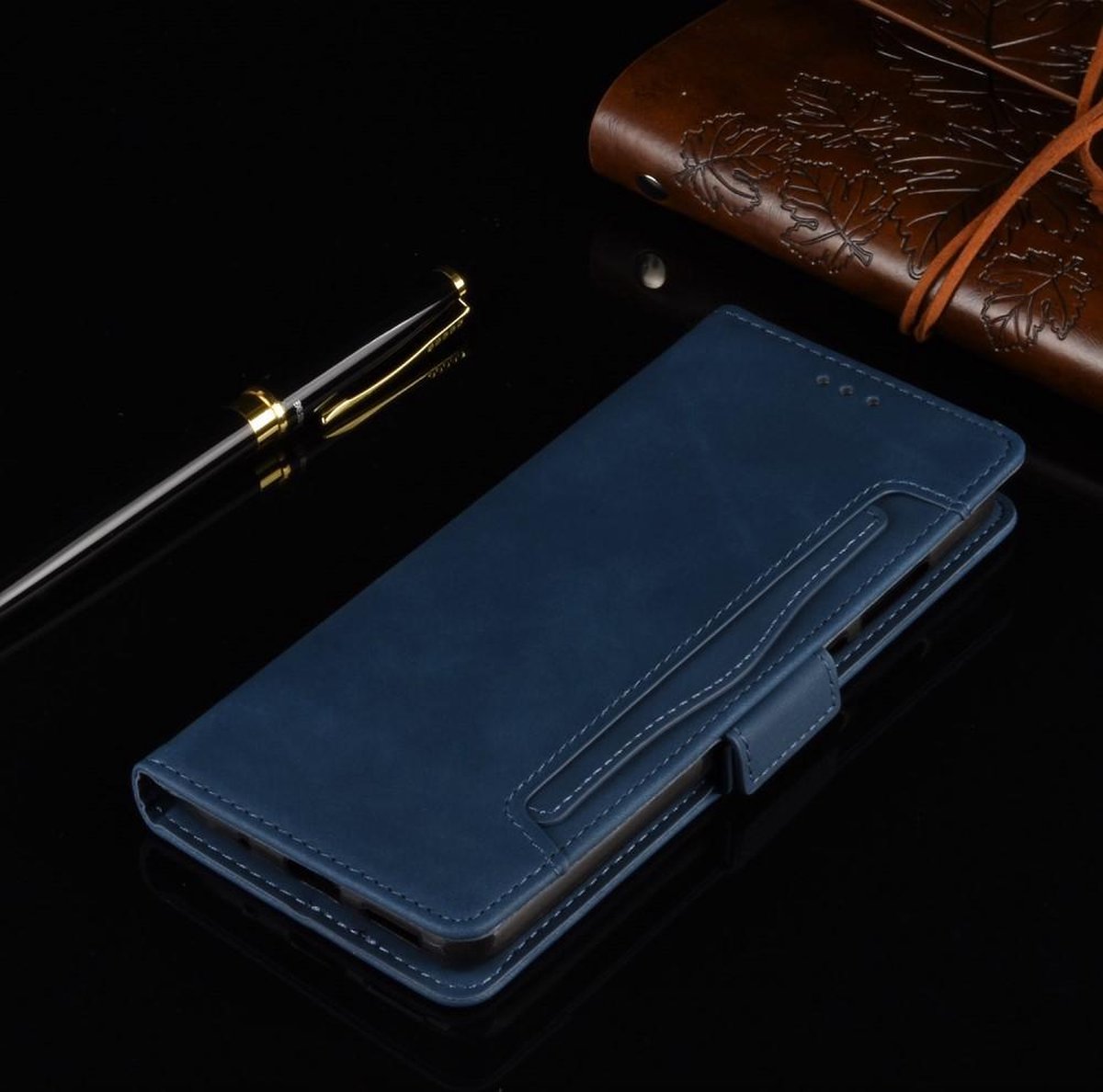 Xiaomi Poco F3 Book Case Blauw Cover Case Hoesje Lederen Pu - 1 x ...