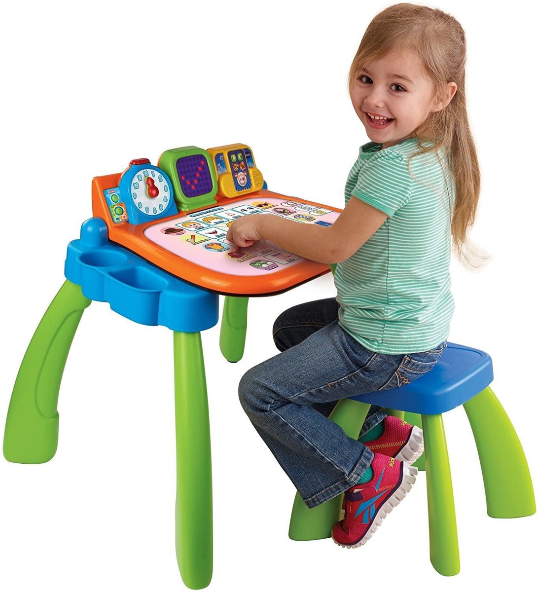 VTech - My Magic Desk - Table d'apprentissage 3 en 1 avec tabouret pour ...