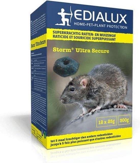 Storm Ultra Secure Edialux rat en muizenvergif - 2 dozen van 300g | bol