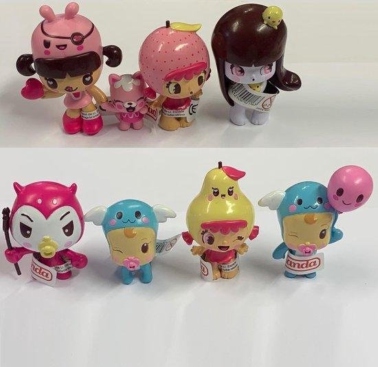 Kawaii Charuca speelset - Taarttoppers 7 stuks - Yolanda | bol