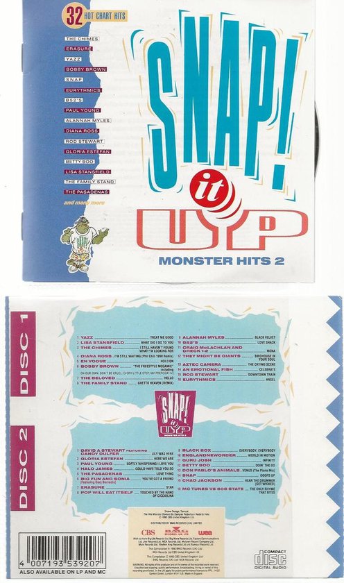 Snap It Up Monster Hits 2, Yazz | CD (album) | Muziek | bol