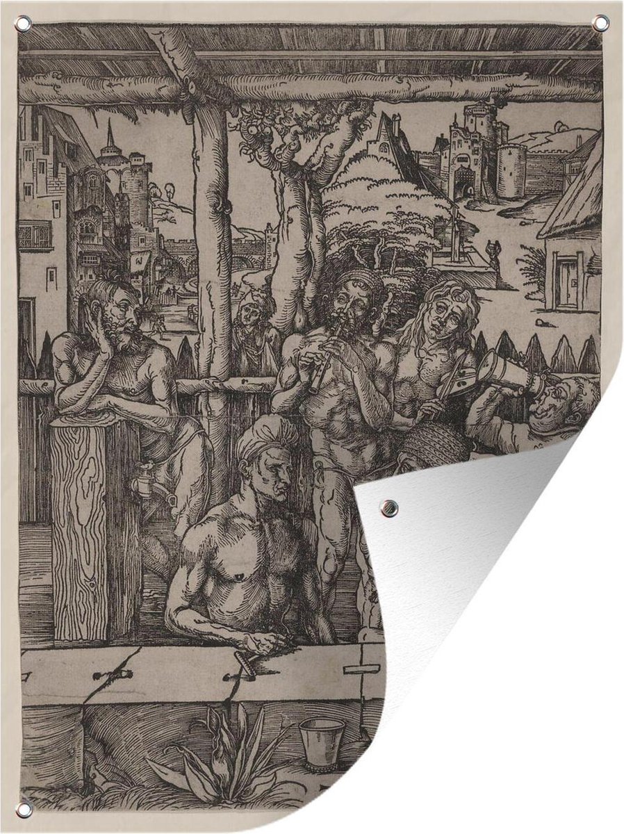 Affiche de jardin Albrecht Durer - Le bain des hommes - peinture par Albrecht Dürer... | bol.com