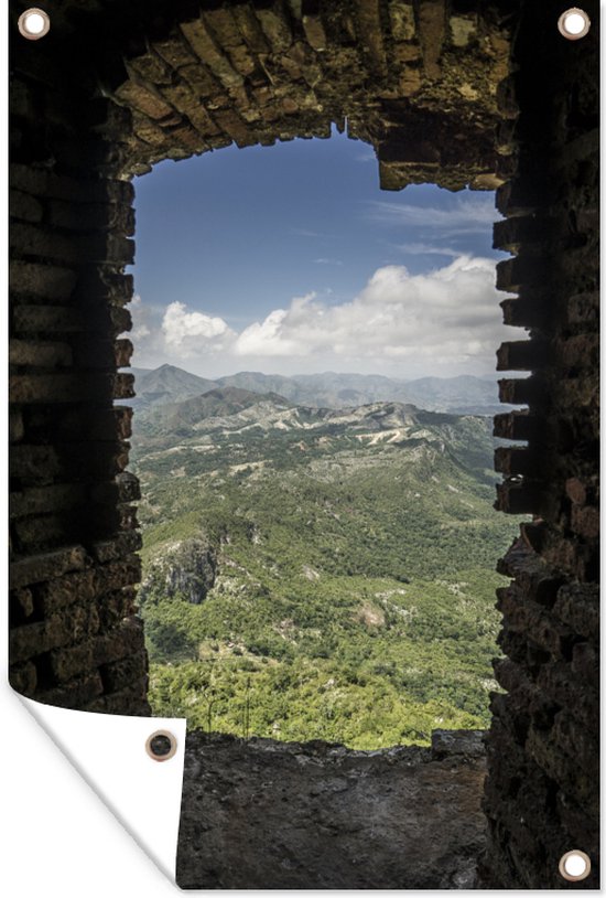 Tuinposters buiten Prachtig uitzicht uit een raam van het Citadelle ...