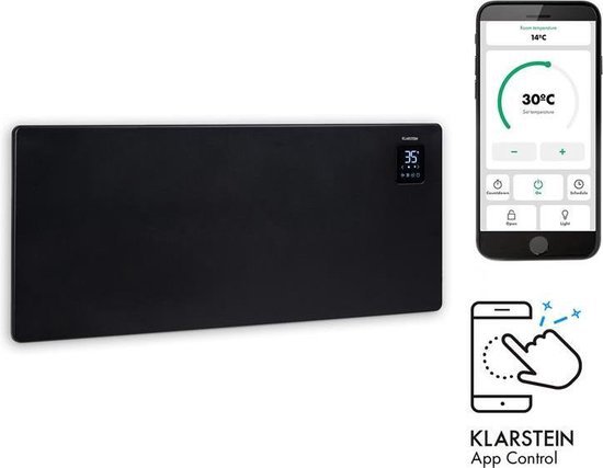 Klarstein Bansin Smart 2500 - Convector kachel voor 50m² - 2500W - WiFi bediening via... | bol.com