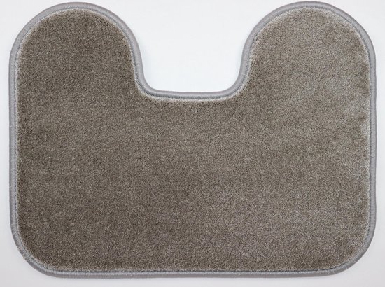 Luxe Badmat 50x70cm en wc mat 45x60cm taupe grijs | bol