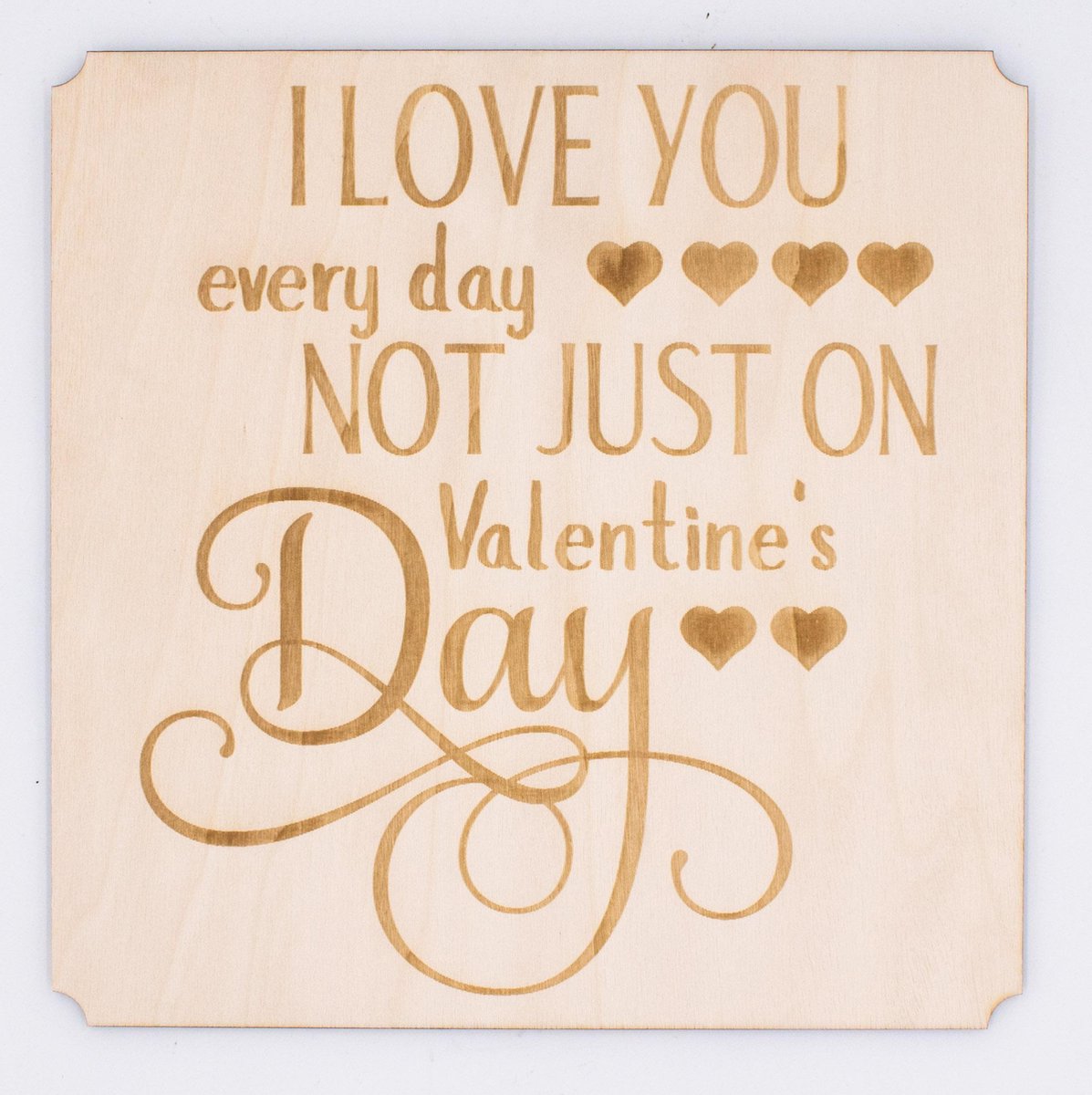 Spreukbord - Hout - Tekst - Valentijn - Liefde - I Love You - Muur ...