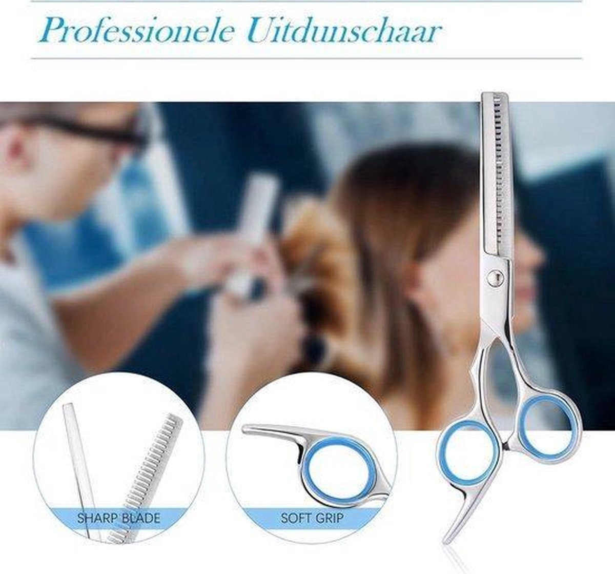 Professionele uitdunschaar - Effileerschaar - kapper - haren ...