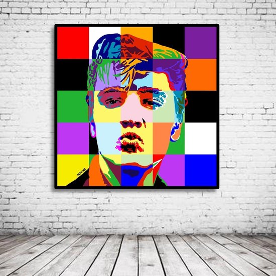 Pop Art Elvis Presley Poster in lijst - 70 x 70 cm Fotopapier Mat 180 ...