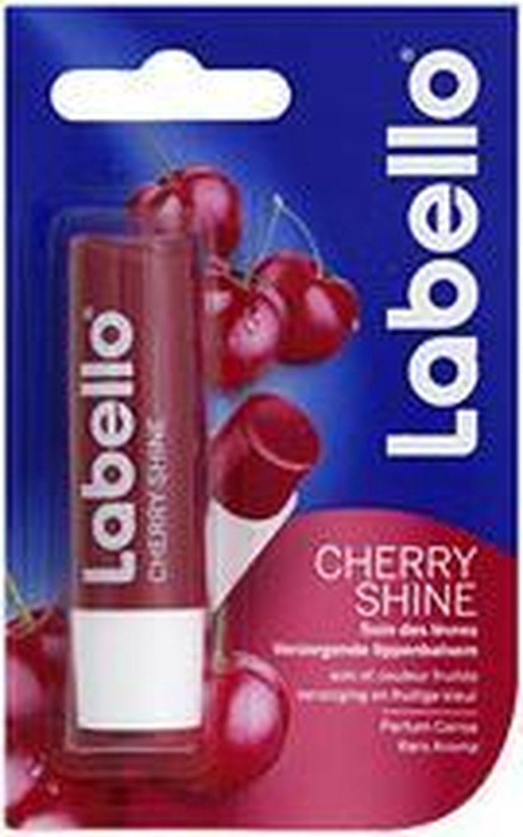 Labello - Cherry Shine Caring Lip Balm 4,8 g - 4.8g | bol.com