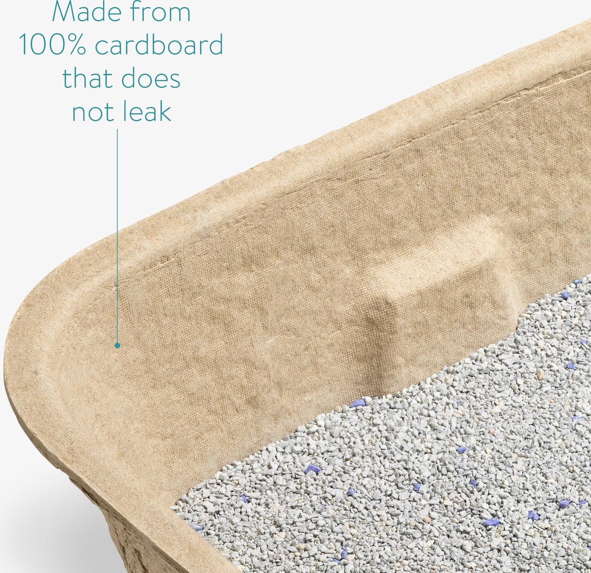 Bac à litière jetable Navaris 5x - Set de 5 bacs à litière en carton ...