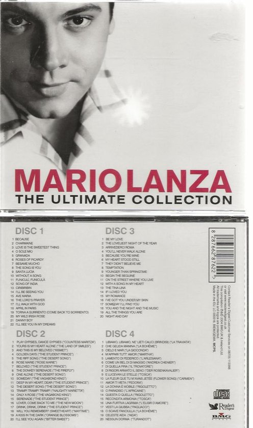 Mario Lanza: The Ultimate Collection, Mario Lanza | Muziek | bol