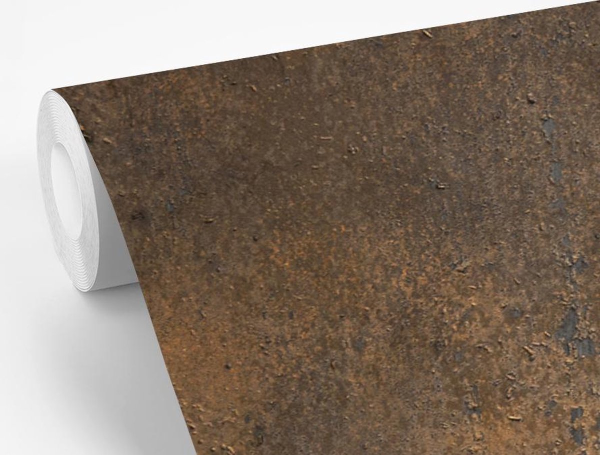 Behang - Fotobehang - IJzeren achtergrond met roest - Breedte 525 cm x ...