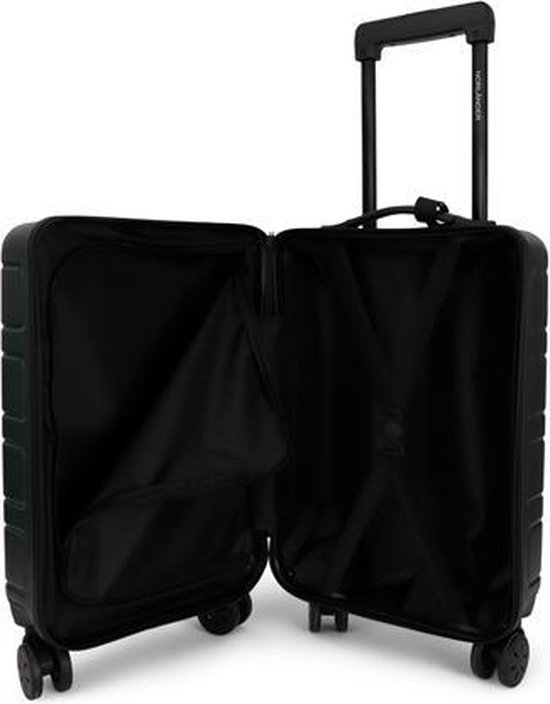 Norlander Trolley Riga - Handbagage reiskoffer - 39 Liter - Zwart | bol.com