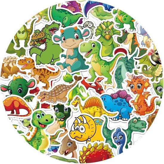Dino Stickers || 50 stuks stickers || Waterproof|| Most Seller ||vinyl ...