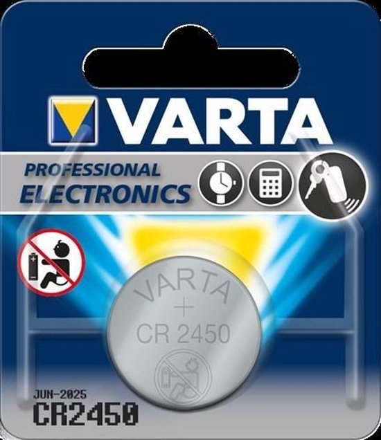 Varta knoopcel batterij cr2450 | bol