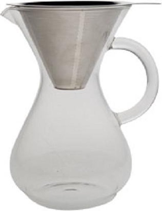 Cosy en Trendy Koffiekan - Transparant - Filter Rvs - 500cl - 12x18.8cm ...