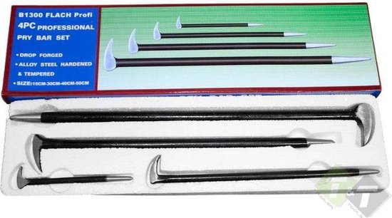 Koevoet set, 4 delig, 150mm, 300mm, 400mm en 500mm | bol