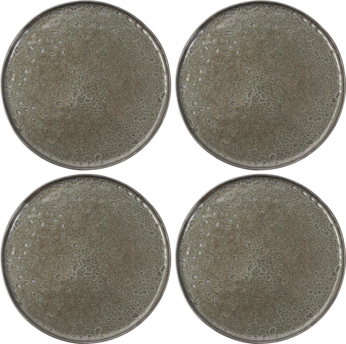 Gusta Table Tales - Bord - Groen - ø26,5cm - marvelous - set 4 stuks ...