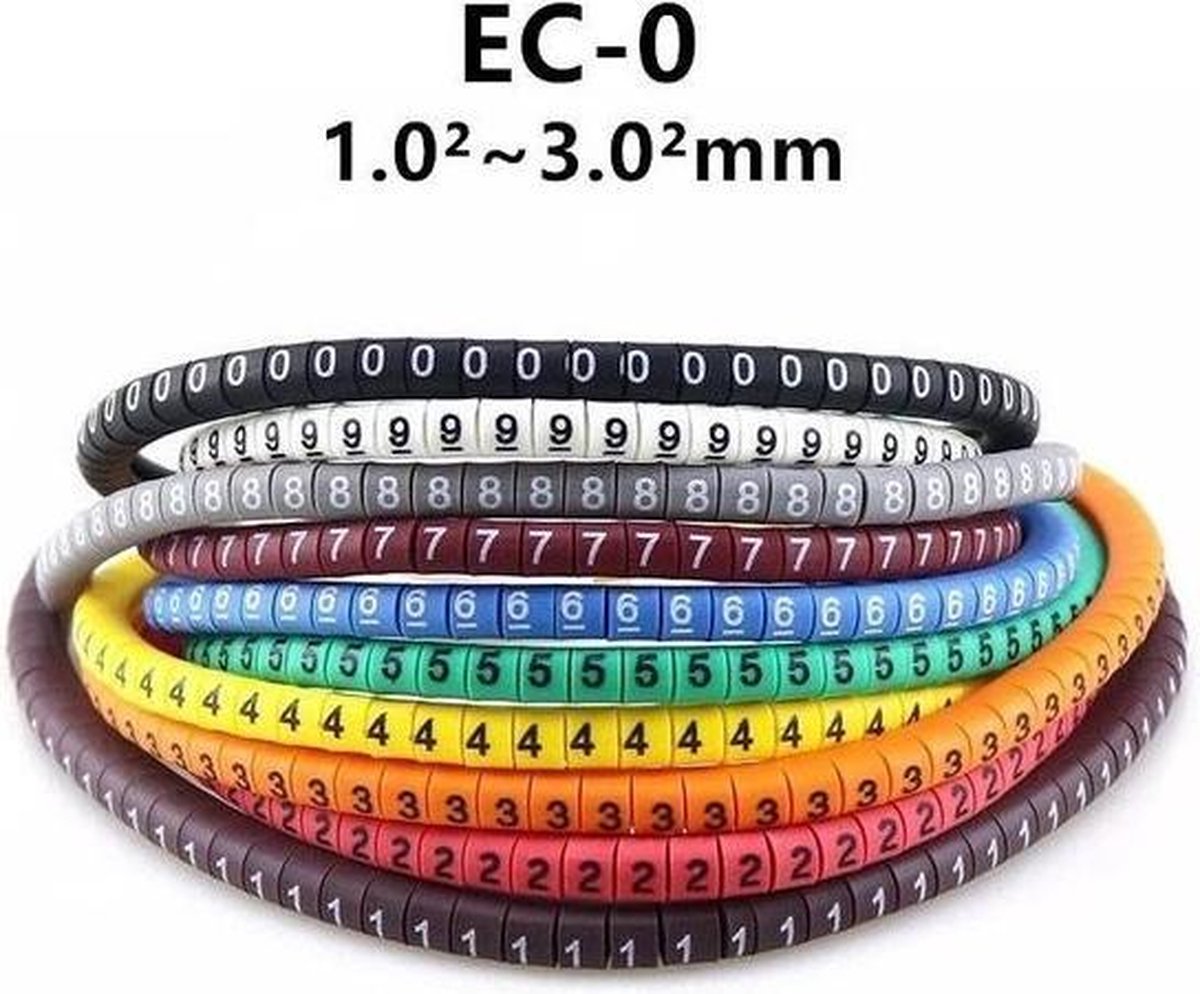 WiseGoods Premium Kabel Markeerder - Nummering Kabels & Draden ...