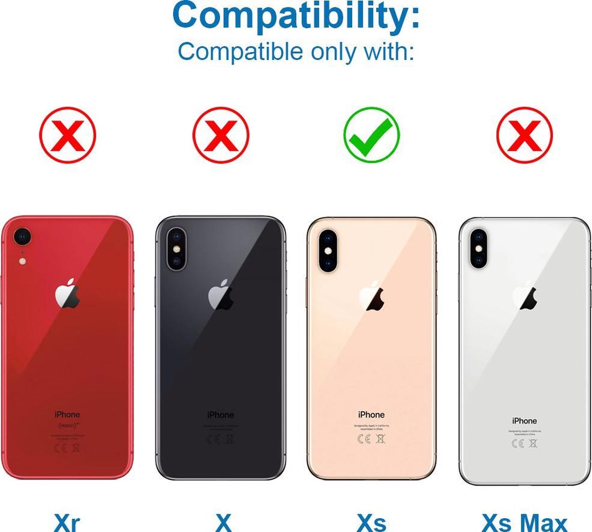 MMOBIEL Back Cover Compatibel met iPhone XS (space grey) | bol.com