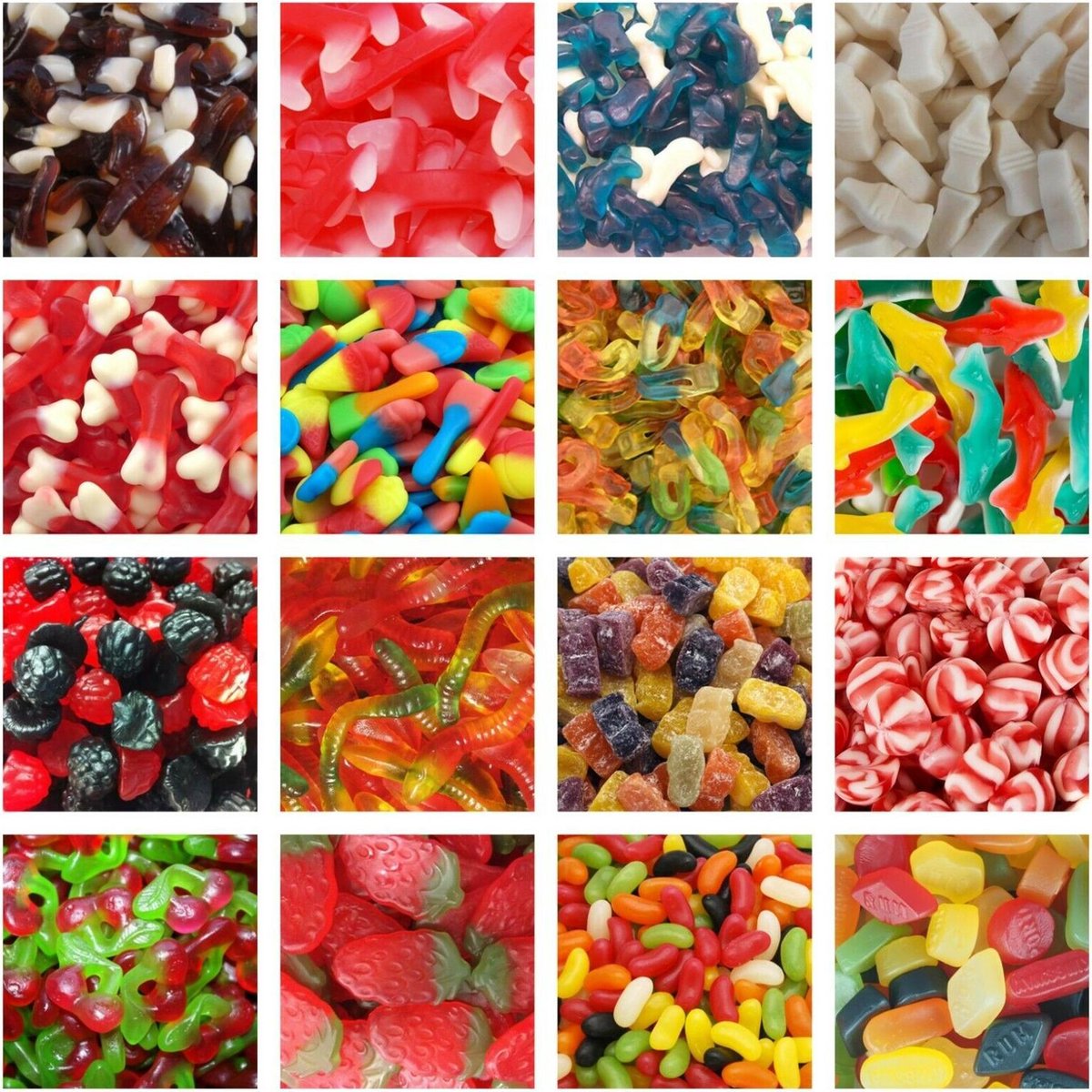 Gemixte Snoepjes - 900 Gram - Zoet Zuur - Hard en Zacht - Schepsnoep ...