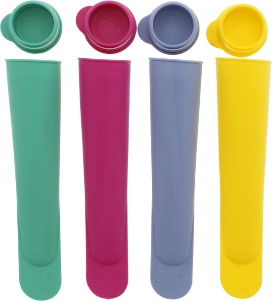 IJsje maker Icy Pops | IJsvorm set 4 stuks | 19,5x4,5x4,5cm ...