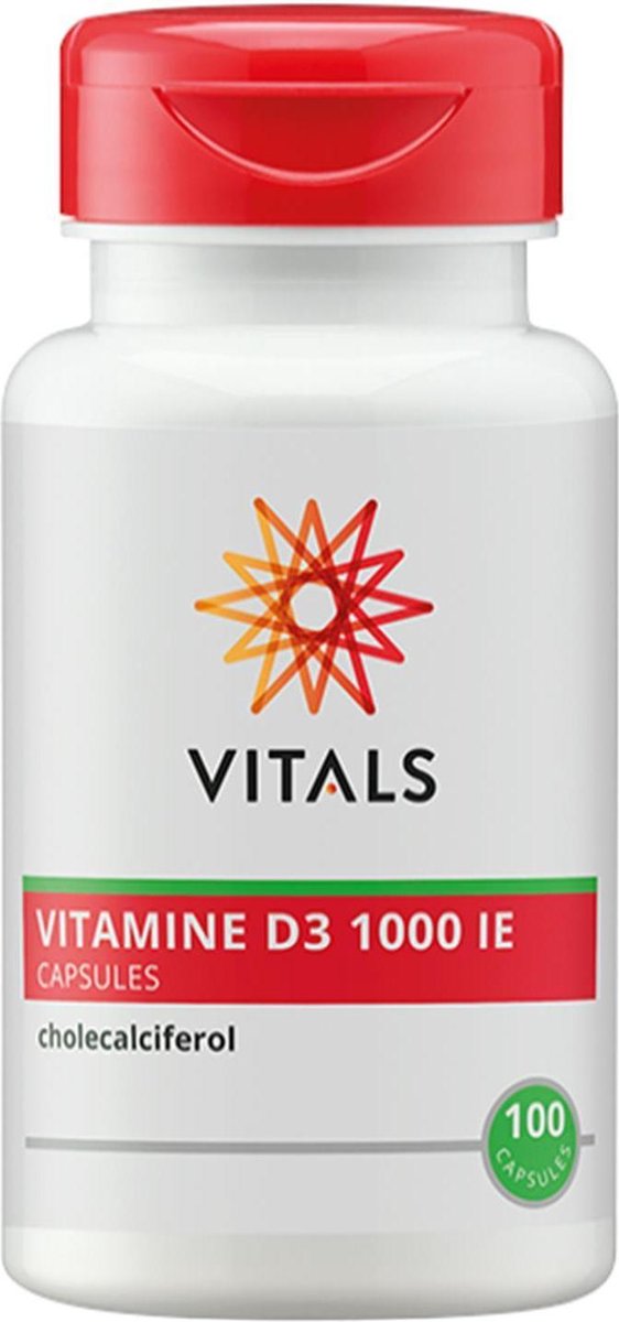Vitals Vitamine D3 1000 IE Voedingssupplement - 100 vegicaps | bol.com