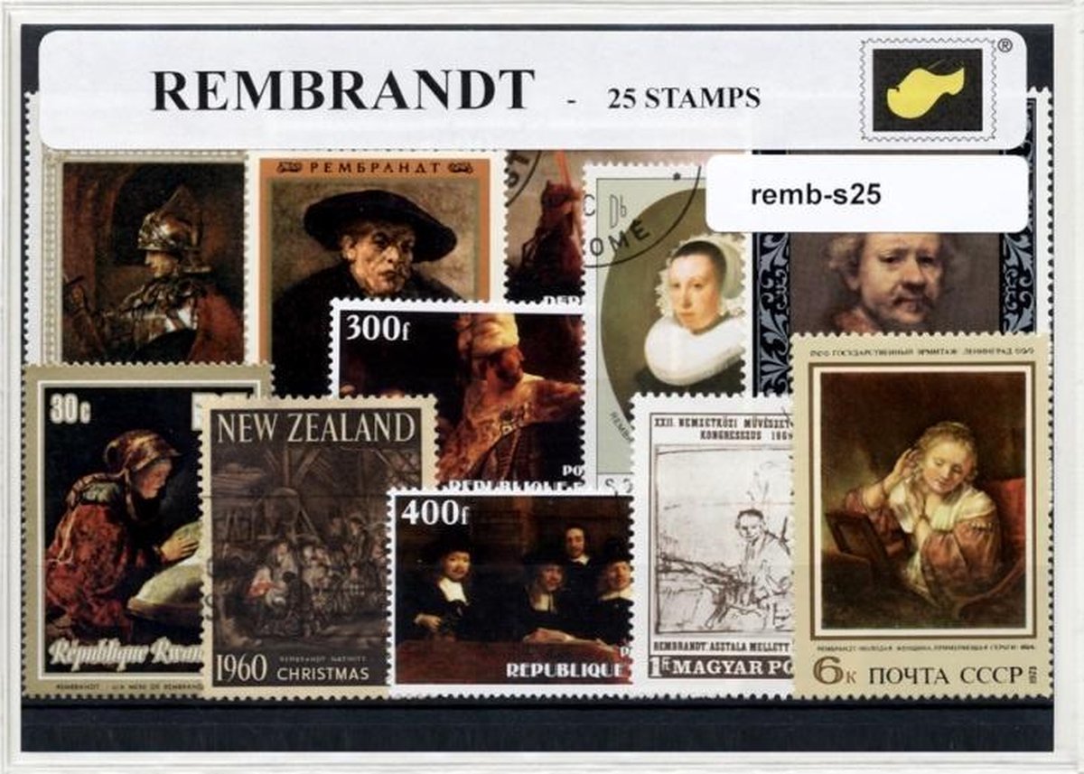Rembrandt van Rijn – Luxe postzegel pakket (A6 formaat) : collectie van ...