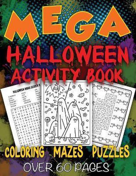 Mega Halloween Activity Book, Awesome Sloth | 9798682801725 | Boeken ...