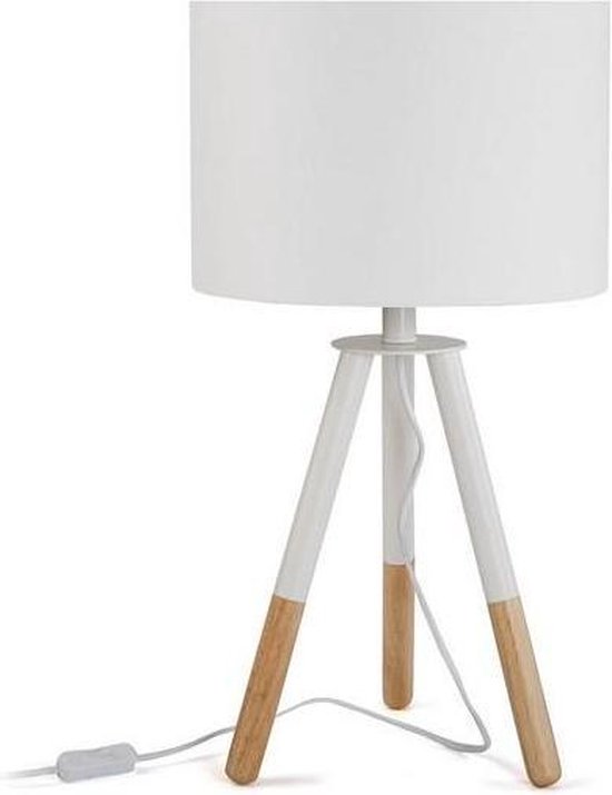 Bureaulamp Nadine Hout (30 x 56 x 30 cm) | bol.com