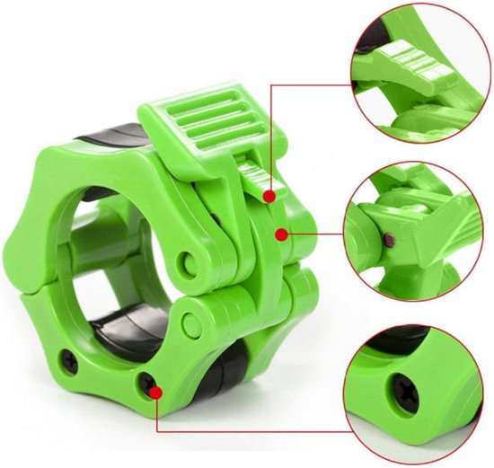 Haltersluiting 50mm Lock jaw set - 2x Premium Halterstangsluiters 50mm ...