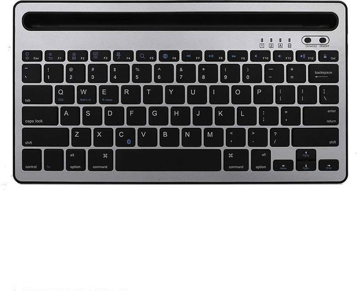 Bluetooth Toetsenbord met Tablet Houder – QWERTY Keyboard met ...