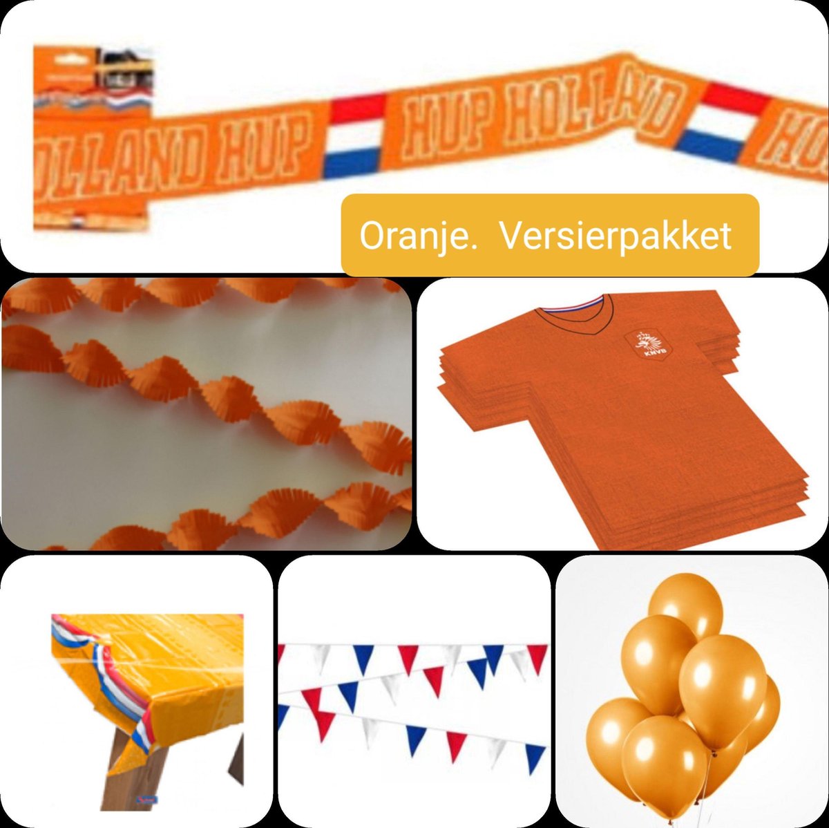 WK Versierpakket Voetbal, Oranje , Themafeest, Versiering, Feest ...